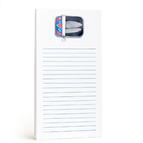 Sardines Notepad – The Keeping Room Baton Rouge