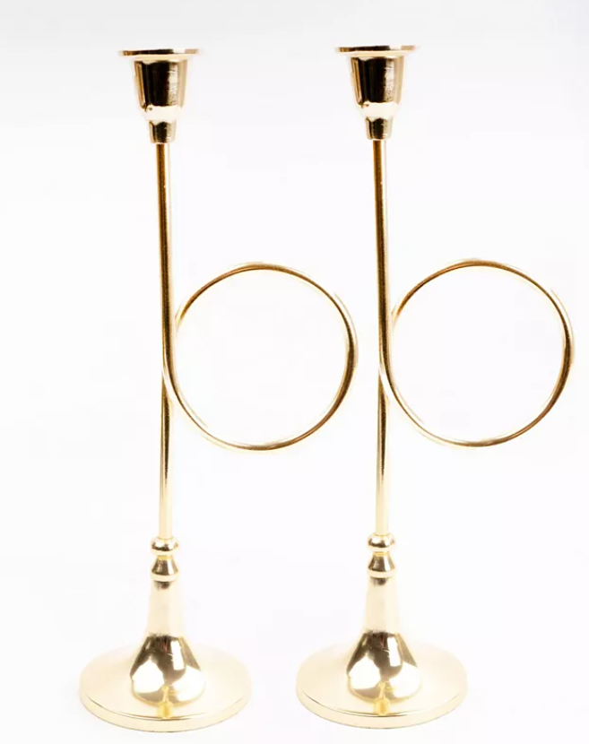 French Horn Candlestick Holder – The Keeping Room Baton Rouge